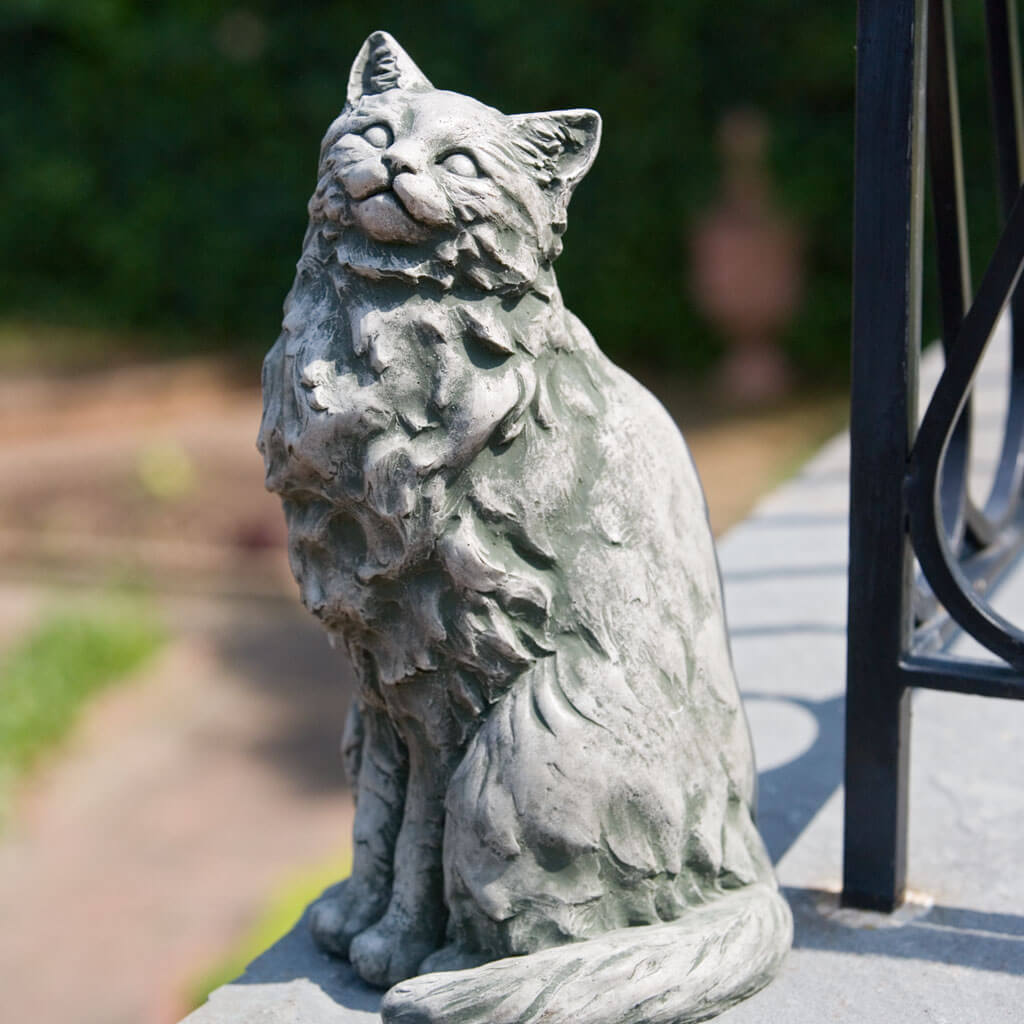 Campania International Tanner the Cat Animal Statue | Garden-Fountains