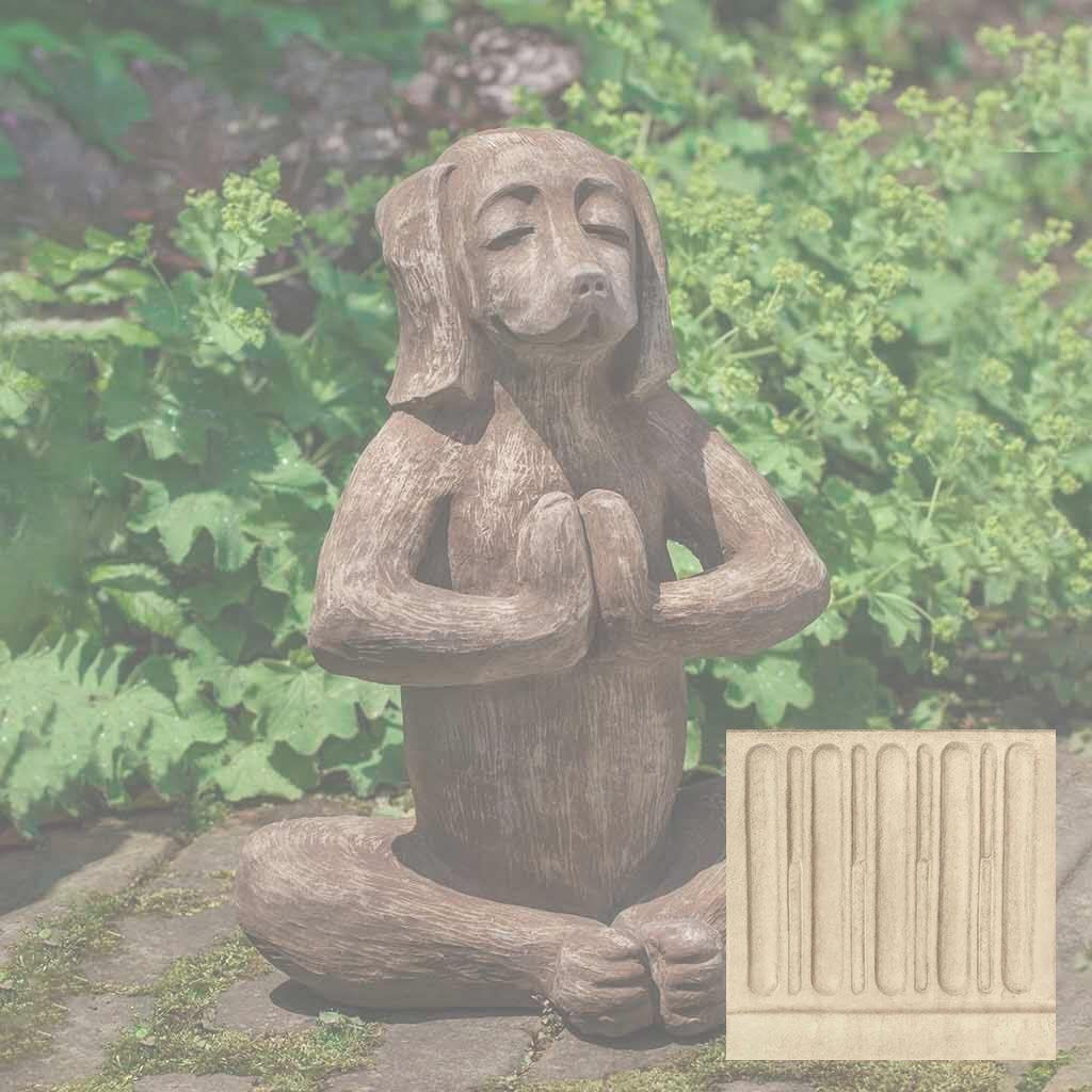 Campania International Yoga Dog Animal Statue | Garden-Fountains