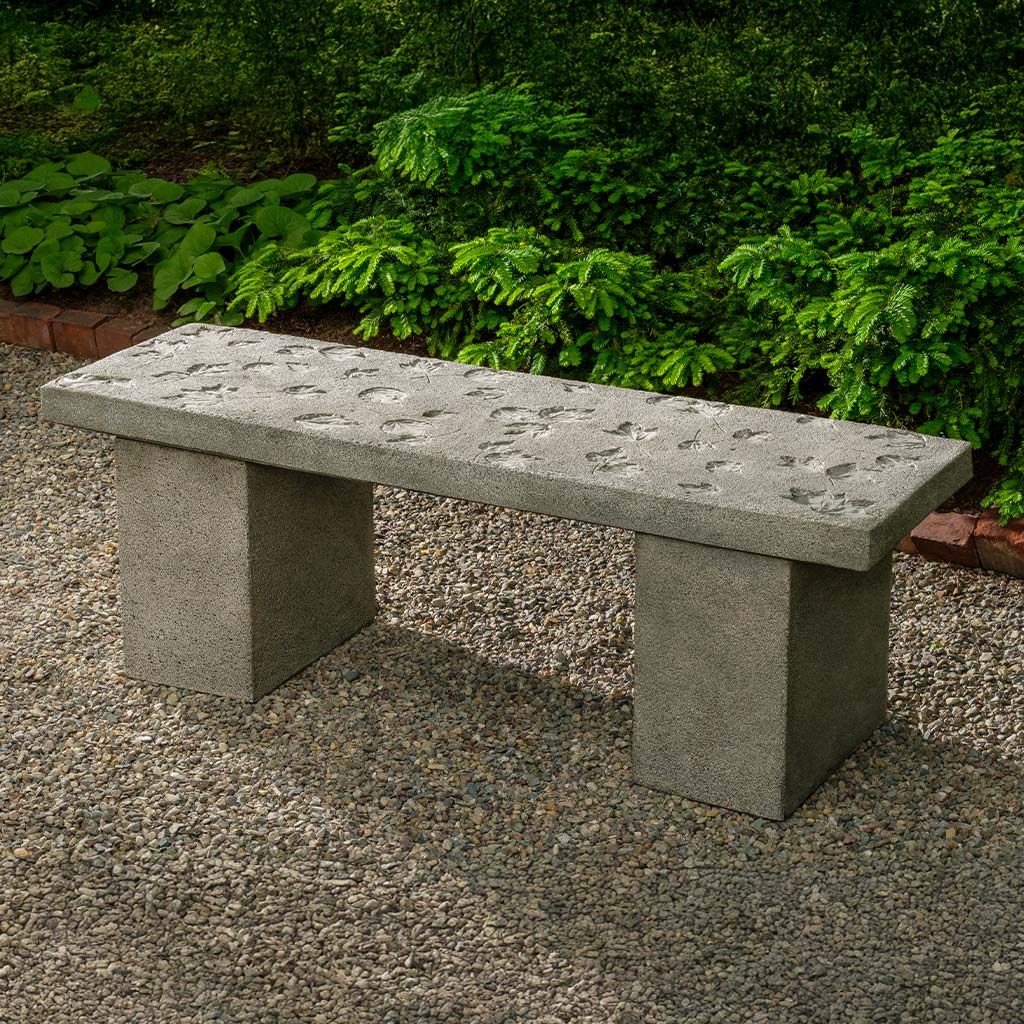 Woodland Leaves Bench – Garden-Fountains